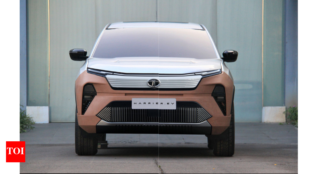 Tata Harrier EV officially revealed: Check out futuristic design - The ...
