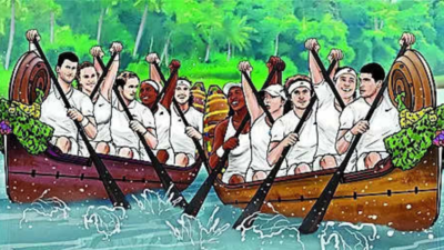 Wimbledon features state's boat race on digital platforms | Thiruvananthapuram News - Times of India