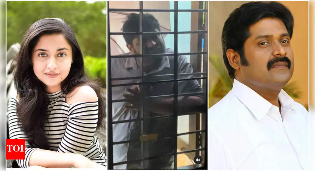 Arthana Binu shares a video of Vijayakumar trespassing on her property ...