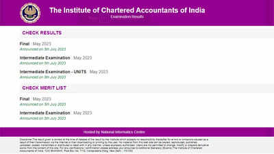 ICAI Result May 2023: CA Final & CA Inter Results 2023 announced @ icai ...