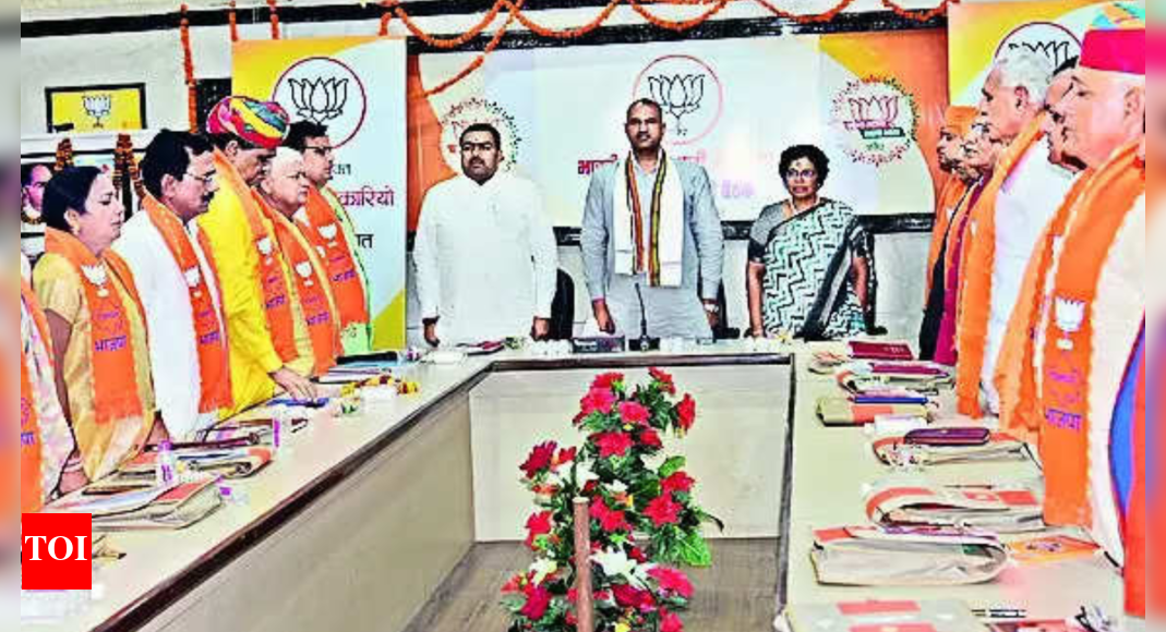 In New Team’s First Meeting, Bjp Discusses Poll Strategy | Jaipur News ...