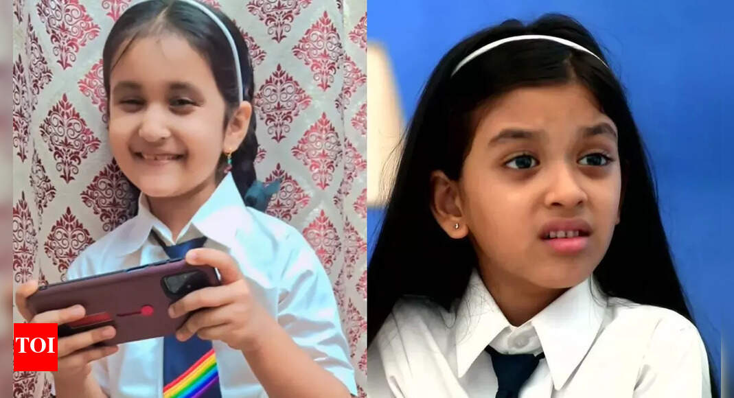 Child actress Aarohi Sambre begins shooting for Nava Gadi Nava Rajya ...