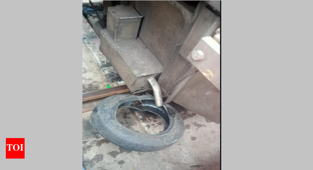 Scooter tyre found stuck under Ernakulam-Karaikal Express train ...