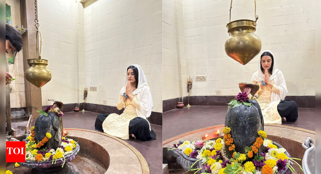 Ayushi Khurana takes a break from her busy schedule in Ajooni, visits ...