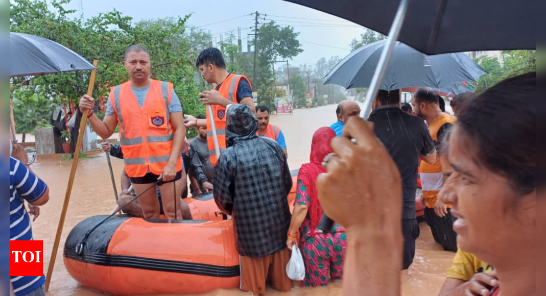 Haryana police, SDRF carry out rescue operations in flood-hit areas | Chandigarh News - Times of ...