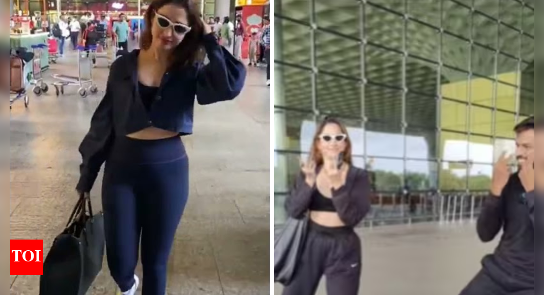 Tamannaah grooves to the 'Jailer' song 'Kaavaalaa' outside the Mumbai ...