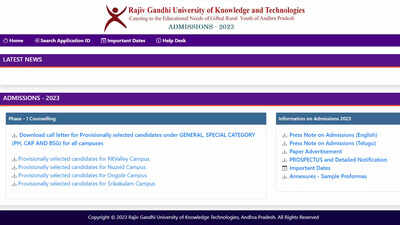AP RGUKT IIIT results 2023-24 announced on rgukt.in; direct link here ...