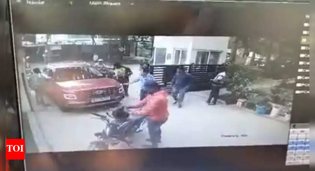 Car damaged in road rage incident in Bengaluru | Bengaluru News - Times of India