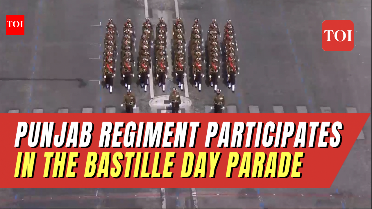 Bastille Day Parade: Indian Army's Punjab Regiment marched along Champs ...