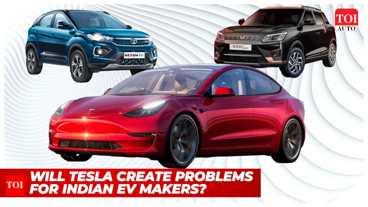 Can Tesla s affordable Indian EVs become a headache for Tata Motors Mahindra The Times of India