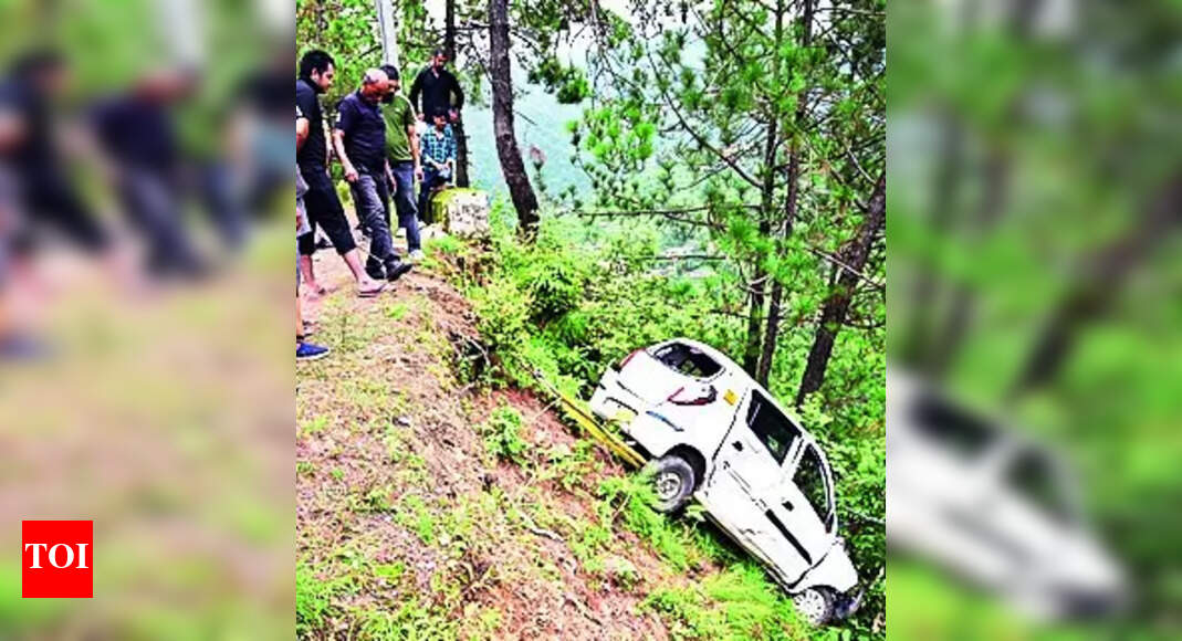 5 Killed As Car Falls Off Hill In Mandi | Shimla News - Times of India