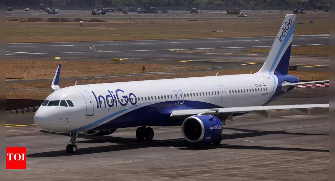 IndiGo flyer in dock for opening door cover | Delhi News - Times of India