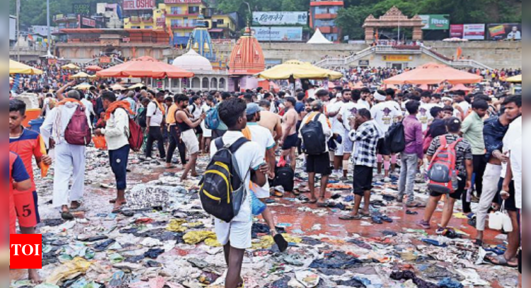 Haridwar: Kanwariyas leave behind 30,000 mt ton garbage at Haridwar ...