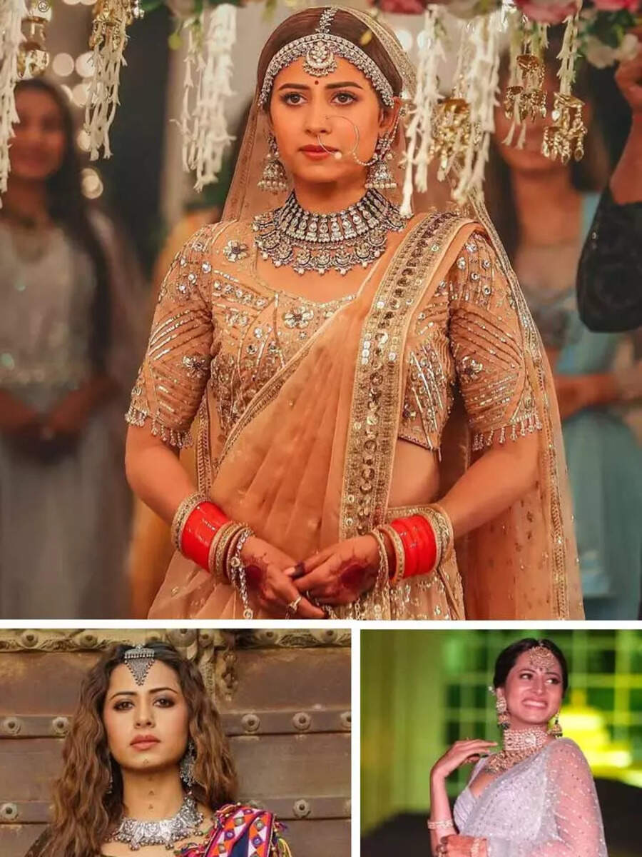 Sargun Mehta's ethereal lehenga looks | Times of India