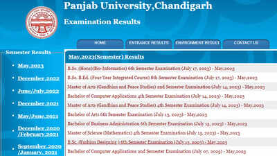 Panjab University declares UG May semester results 2023; check here ...
