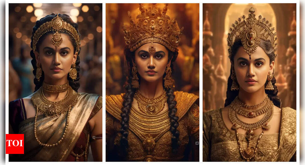 AI transforms Taapsee Pannu into a majestic queen from the Chola ...