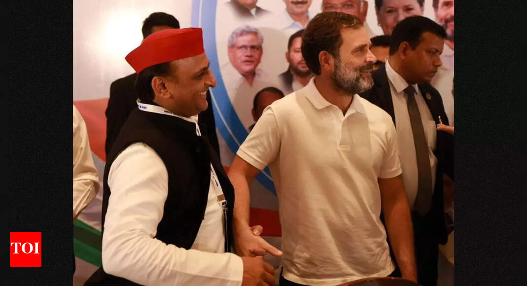 Sp & Cong Go ‘hand In Hand’ At Opposition ‘bengaluru Andolan’ | Lucknow ...