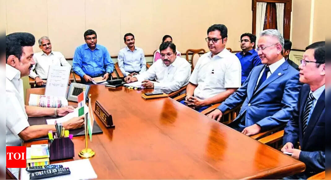 Foxconn Expresses Interest To Expand Investments In Tn Chennai News Times Of India