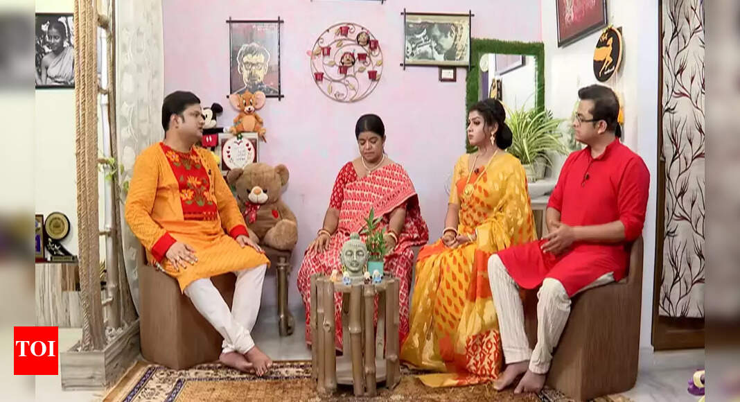 Actress Sushmita Roy and her family to feature in Biswanath Basu-hosted game show - Times of India