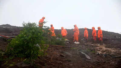Raigad landslide: Thane guardian minister asks agencies to remain alert | Thane News - Times of ...