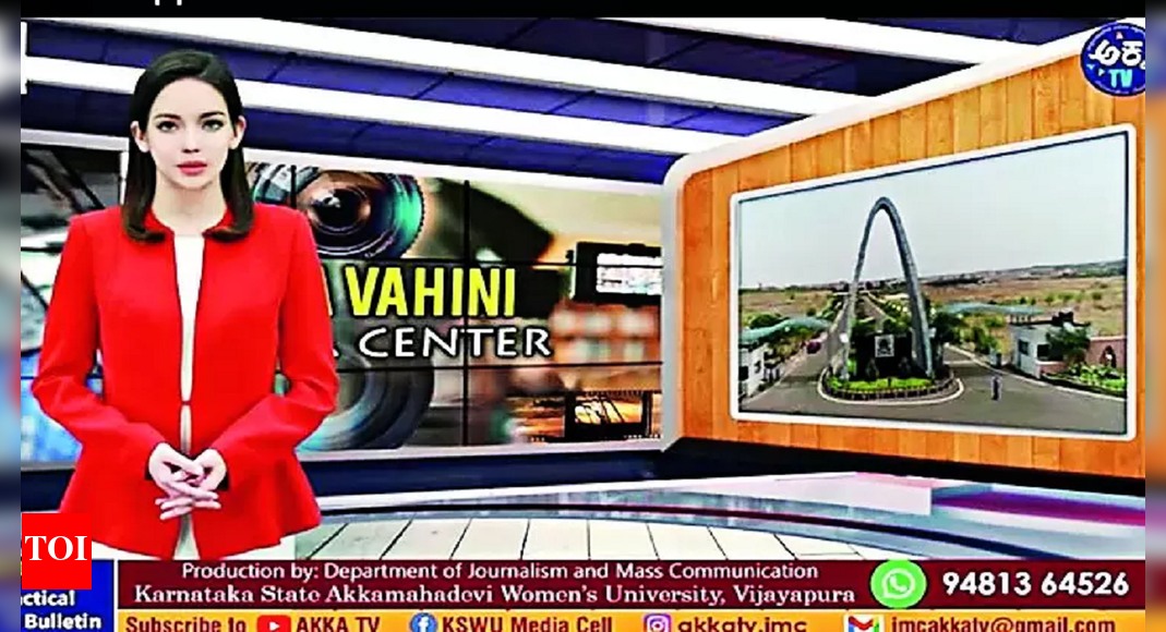 Women’s Varsity Uses Ai Anchor For Its News Channel | Hubballi News ...
