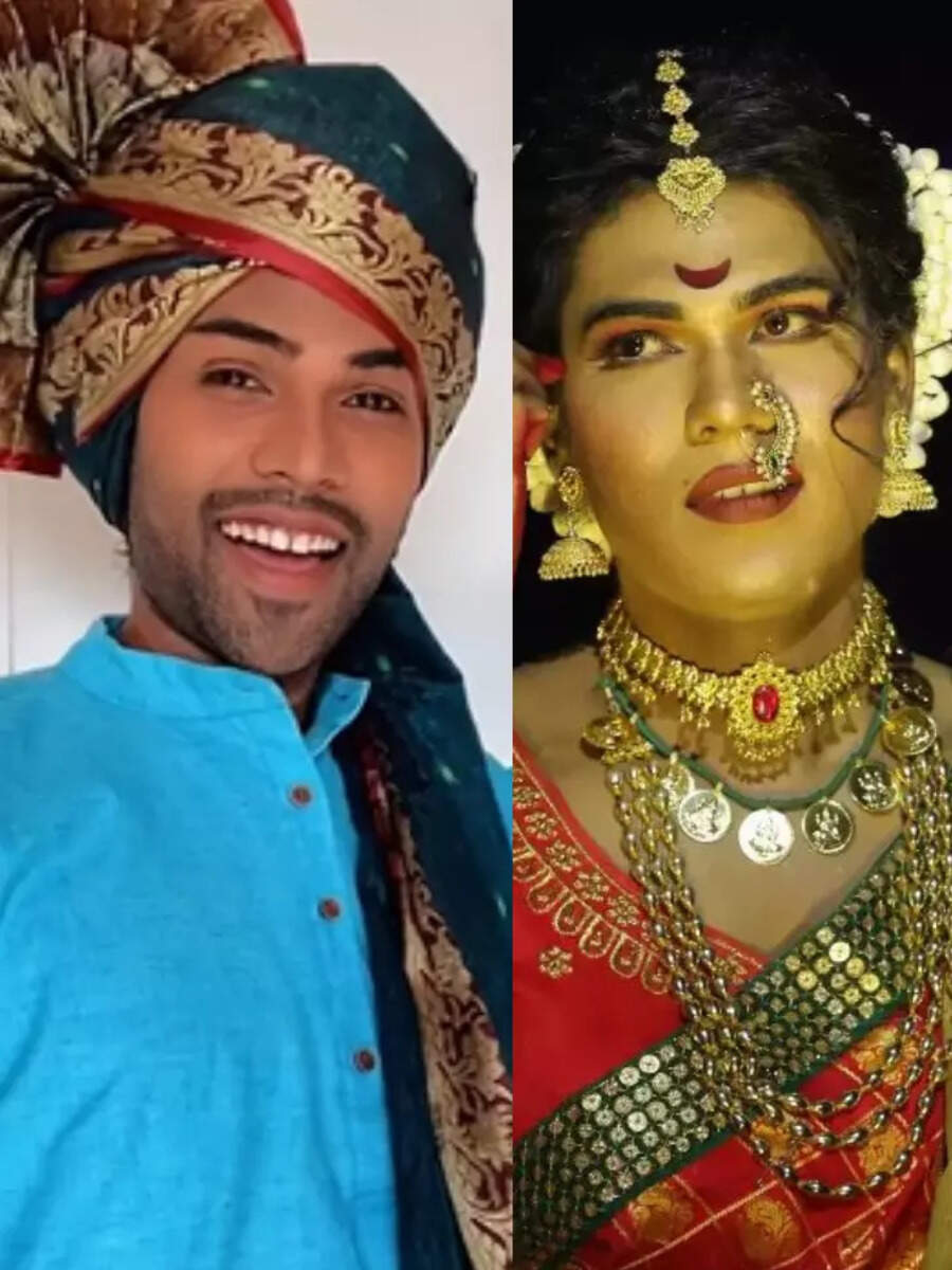 Male Lavani star Shubham Borade's beautiful pictures | Times of India