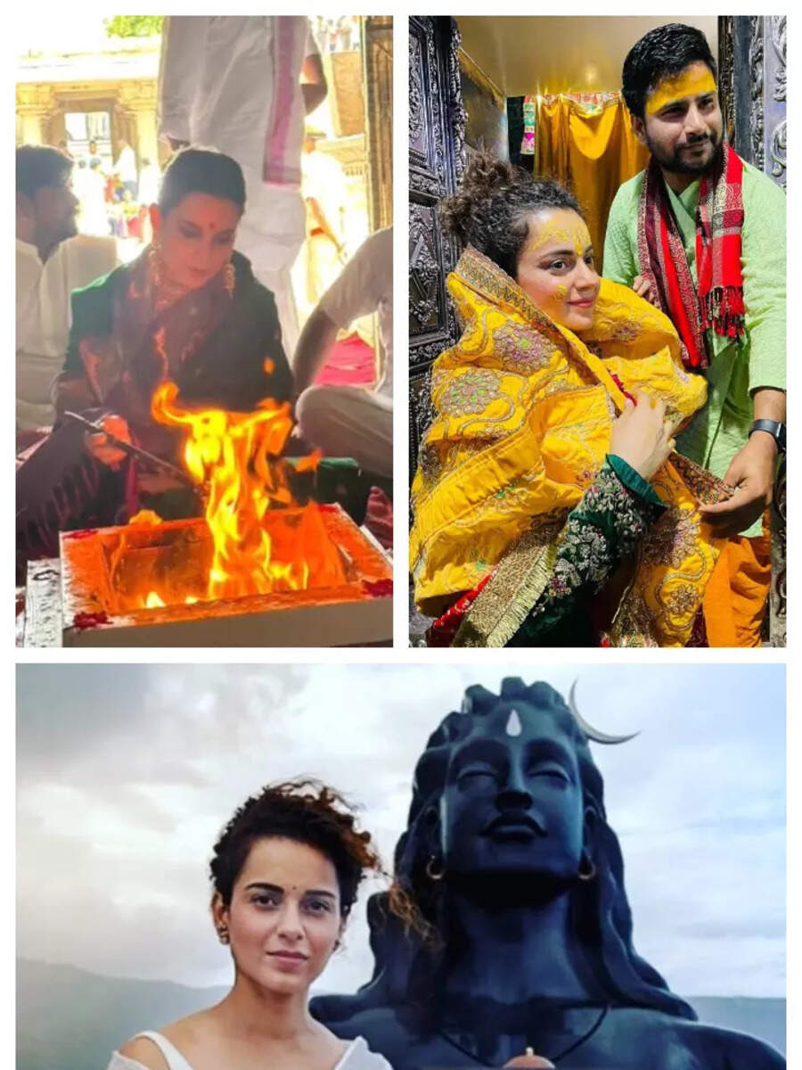11 times Kangana Ranaut showed her spiritual side | Times of India