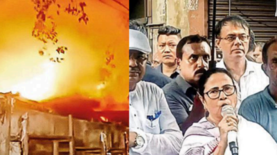 Night fire guts 2,000 Mangala Haat stalls | Kolkata News - Times of India