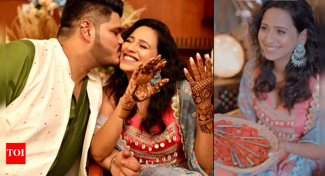 Swanandi Tikekar and Ashish Kulkarni to get engaged, share glimpses of their engagement Mehendi ...