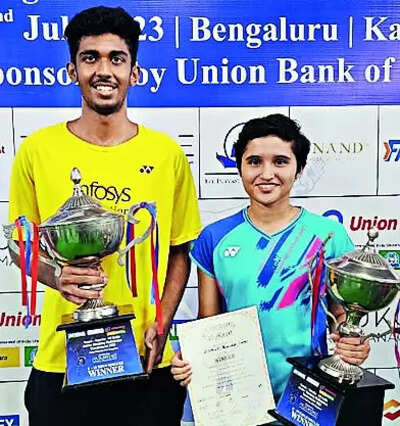 Boys Singles Title: Ayush, Unnati Emerge Champs | Bengaluru News ...