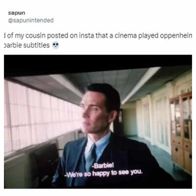 Barbenheimer crossover: Theatre accidentally plays 'Oppenheimer' with ...