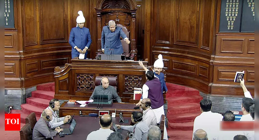 Rajya Sabha: AAP MP Sanjay Singh suspended from Rajya Sabha, VP Dhankhar says no country can ...