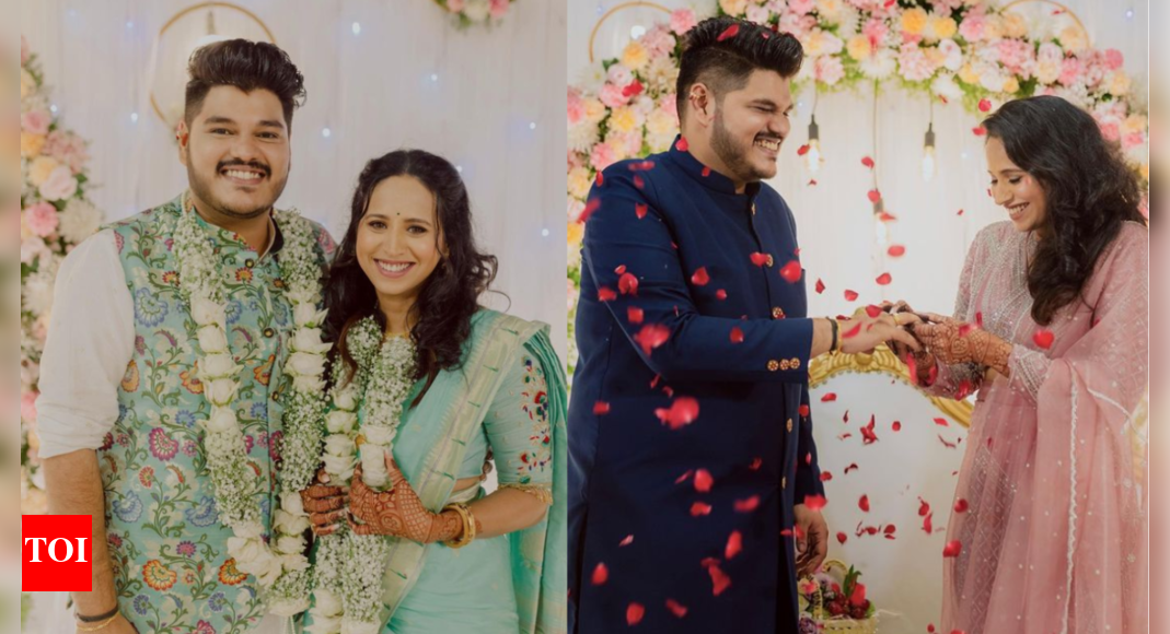 Indian Idol 12's Ashish Kulkarni gets engaged to Marathi actress Swanandi Tikekar; see pics of ...