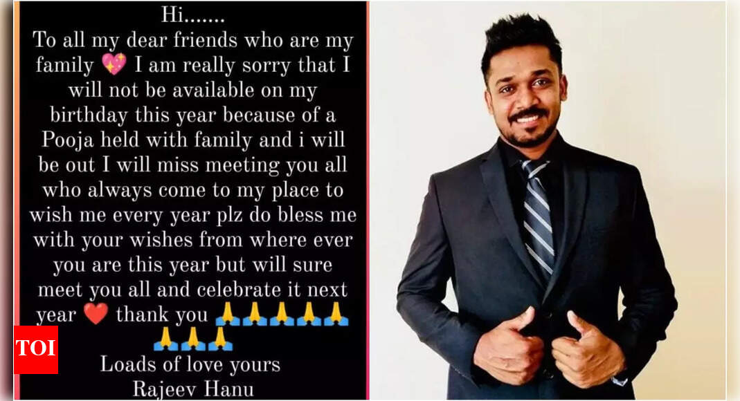 Rajeev Hanu to not celebrate his birthday with fans this year; here's ...
