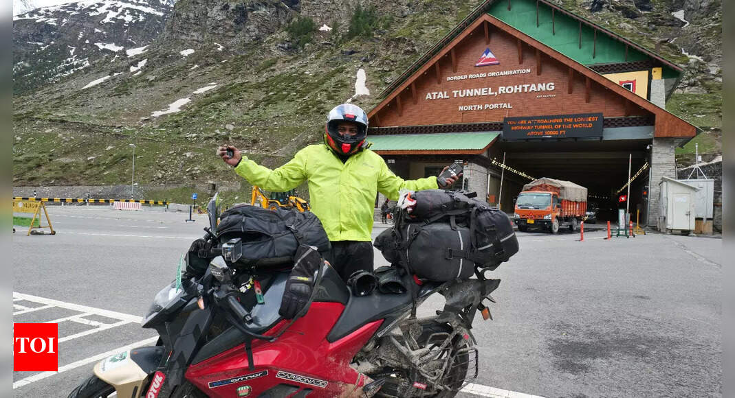Professor sparks change with solo EV bike trip from Chennai to Leh ...