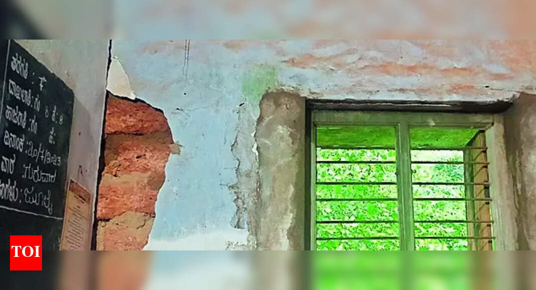 Classroom Walls Develop Cracks In Puttur; Students Shifted | Mangaluru ...