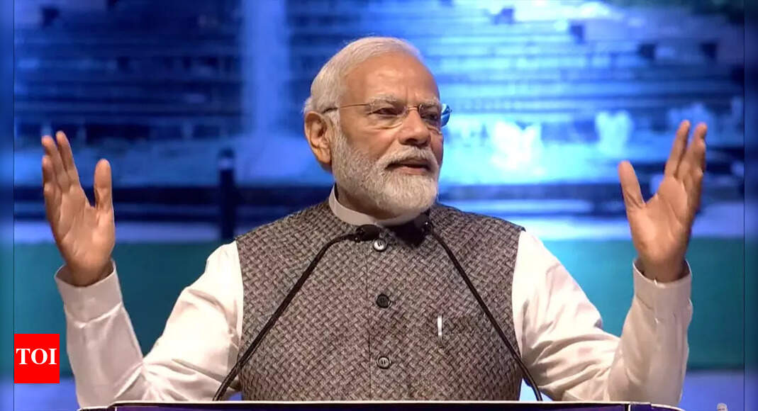 'Bharat' all the way in PM Modi's speech at opening of 'Bharat Mandapam ...