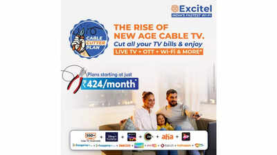 Cable Cutter: Excitel launches new ‘Cable-Cutter’ plan with 12 OTT platforms, 550+ Live TV ...