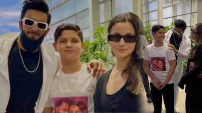 Ranveer Singh, Alia Bhatt win hearts as they pose with a little boy and ...