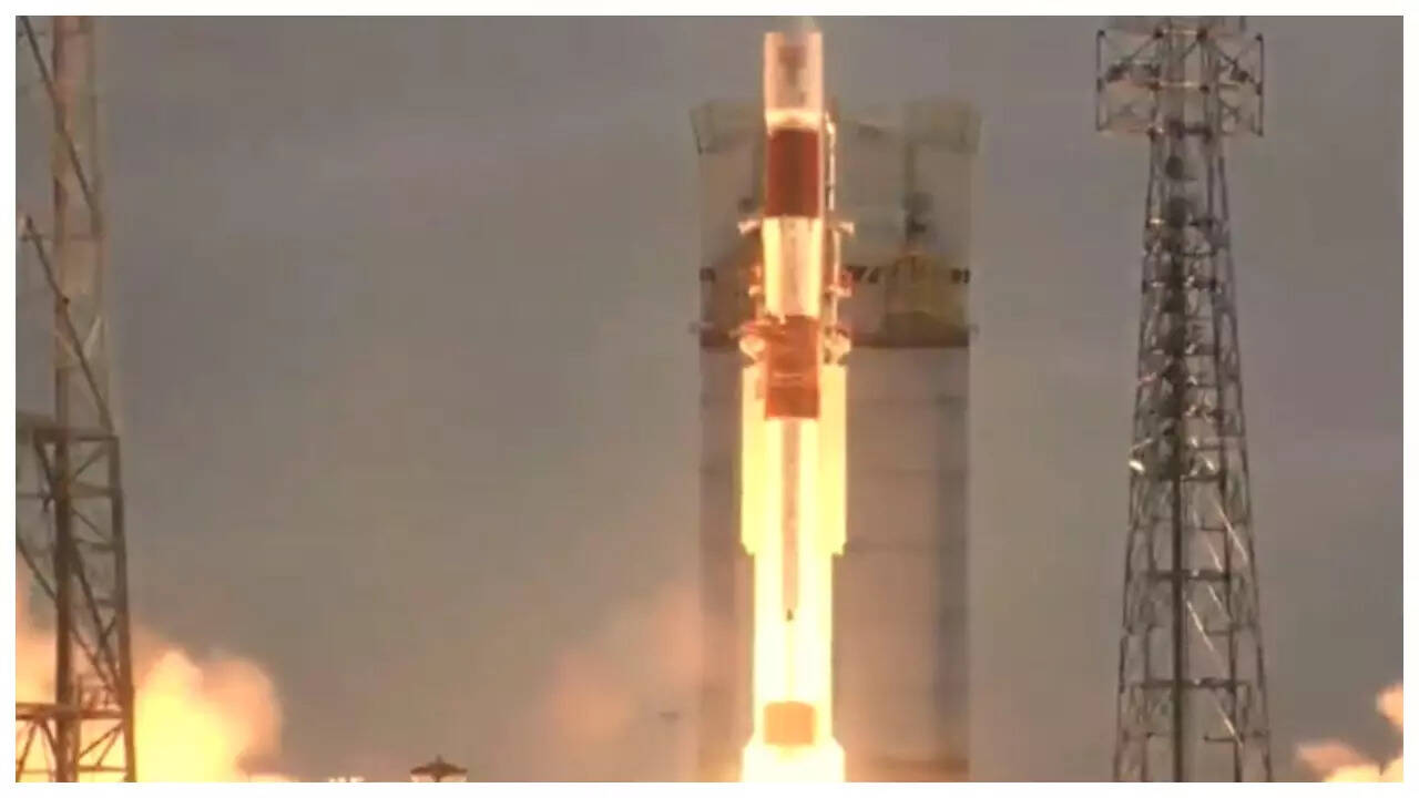 PSLV-C56 places seven Singapore satellites into orbit - Times of India