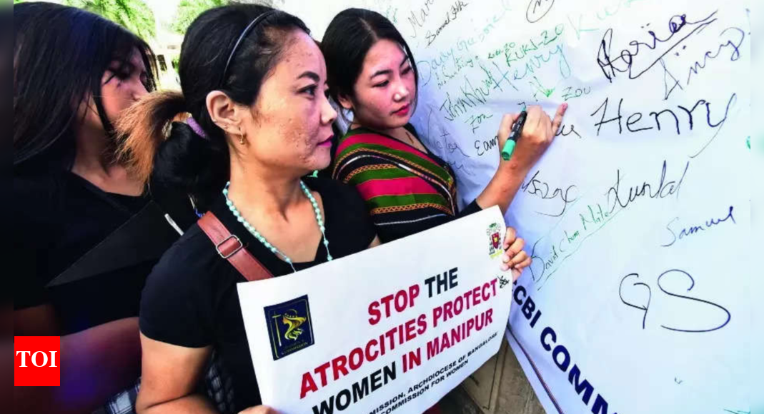 Protest over plight of Manipur women | Bengaluru News - Times of India