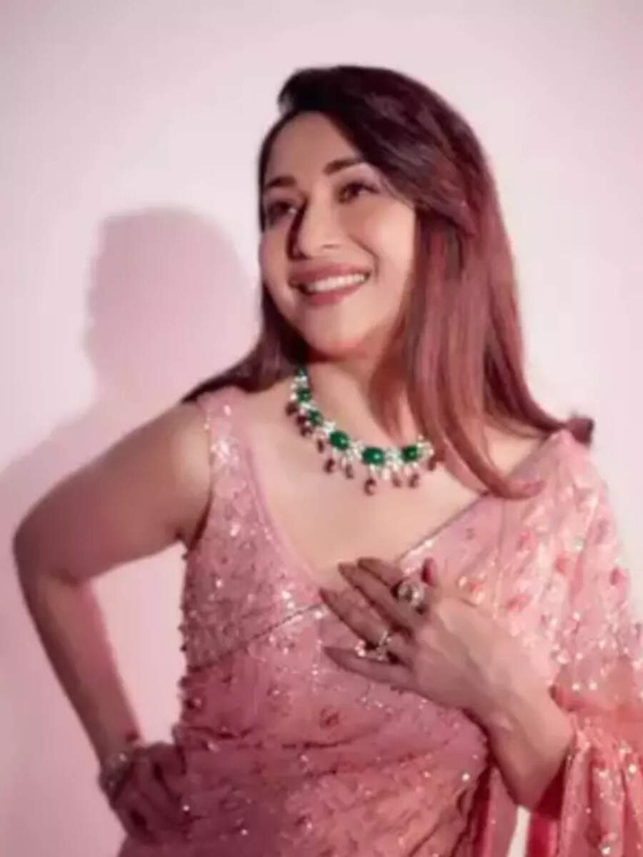 Madhuri Dixit shows how to be a Sari Queen on the other side of 50 ...
