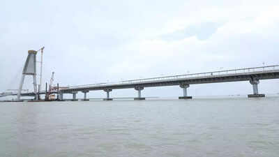 Gujarat: Okha-Beyt Dwarka bridge in finishing stage | Ahmedabad News ...