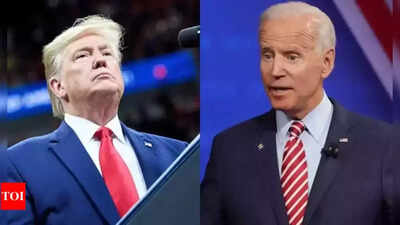 US Election: Biden, Trump are tied in a possible '24 rematch | World News - Times of India