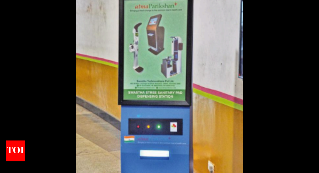 Kiosks at 2 Metro stns dispense 4.7k pads in 3 days | Bengaluru News ...