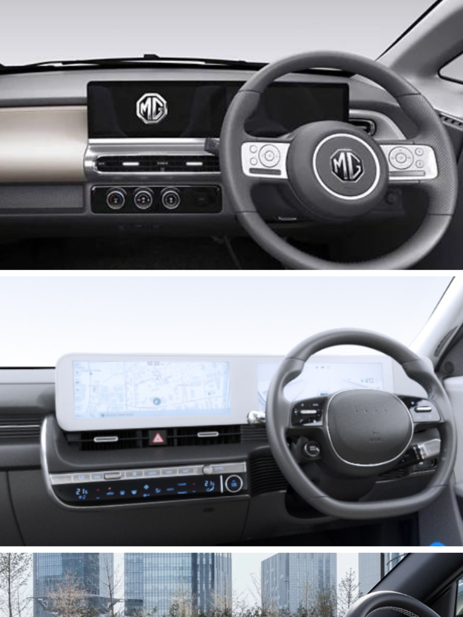 Indian cars with two touchscreens including digital cluster: MG Comet ...