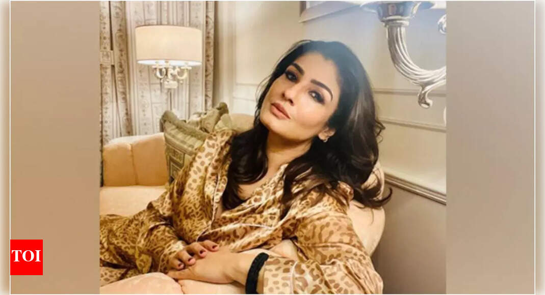Raveena Tandon shares a glimpse from 'Ghudchadi' dubbing session ...