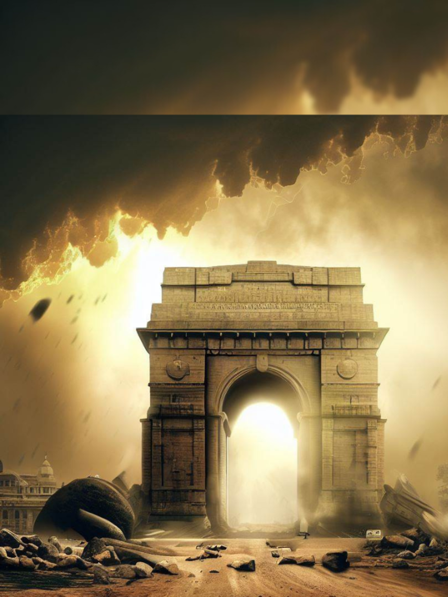 Doomsday! AI Imagines Asteroid's Terrifying Impact on India's Treasures ...