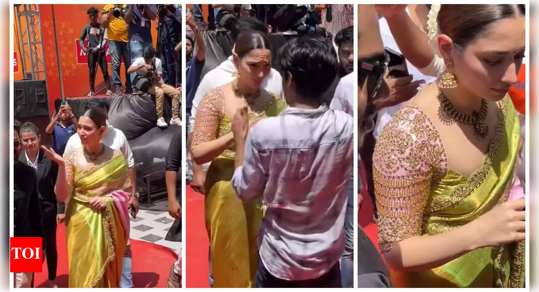An overzealous fan disrupts Tamannaah Bhatia's Kollam inauguration ...