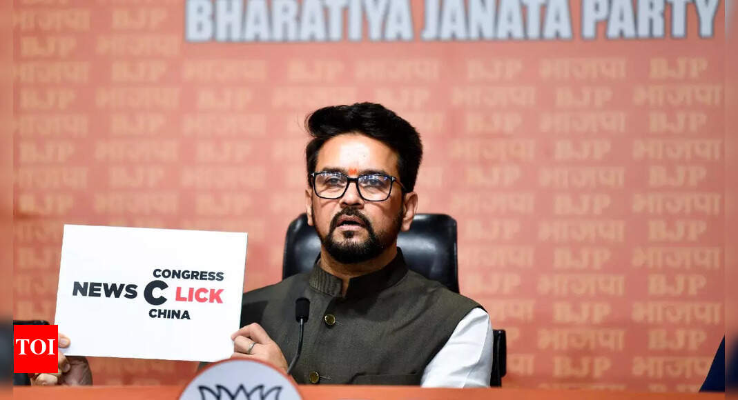 Newsclick: BJP leaders tear into Congress over report on NewsClick ...